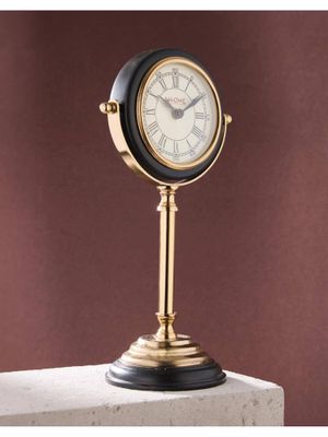 Buy Fabindia Multi Stainless Steel Plated Yug Table Clock Online