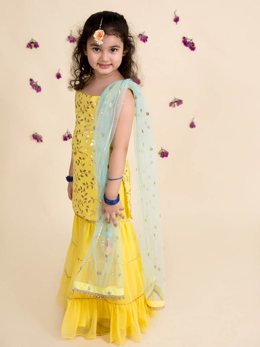 Buy Stylish Yellow Sharara Collection At Best Prices Online