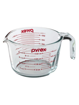 Buy Pyrex Glass Measuring Cup, 950ml, Transparent (25.4 x 25.4 x 10 cms) Online