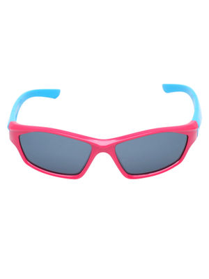 Buy Spiky Red Frame Grey Polarised Lens Sports Sunglasses Online