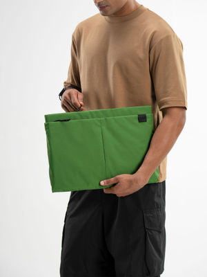 Buy DailyObjects Unisex Solid Seagrass Pivot Laptop Sleeve (M) Online