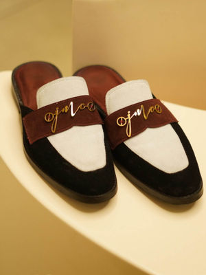 Buy Jatin Malik JMC Colorblock Mules Online