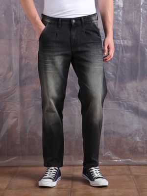 Buy Hubberholme Men Relaxed Fit Black Jeans (28) Online