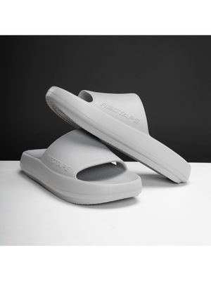 Buy Red Tape Mens Solid Grey Sliders Online