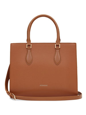 Buy MIRAGGIO Zoe Brown Handbag for Women with Adjustable & Detachable ...