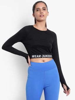 Buy WearJukebox Vision Long Sleeve Blue Thumb Holes Top Online