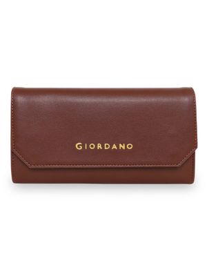 Buy Giordano Women Brown Polyurethane Wallet (L) Online