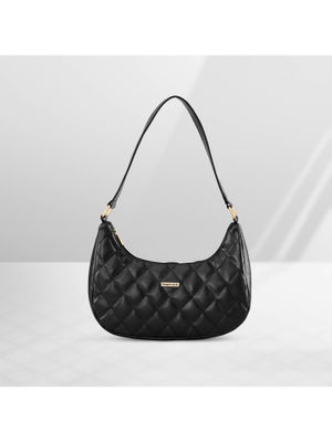 Buy Fastrack Black Quilted Shoulder Bag for Women online