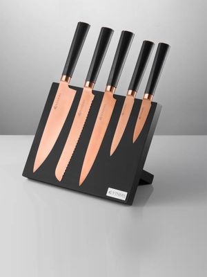 Buy Viners Premium Stainless Steel Knife Set of 5 with Magnetic Block ...