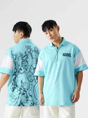 Buy The Souled Store Official Marvel: Avengers Assemble Men Oversized ...