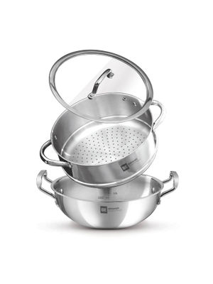 Buy Bergner Be Essentials Triply Stainless Steel 2 Piece Cookware Set ...