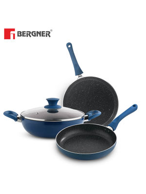 Buy Bergner Aster Non-Stick 3 Piece Cookware Set Online