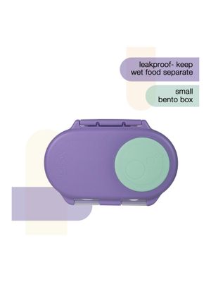 Buy b.box Purple Leakproof 2 Section Compact Snack box Online