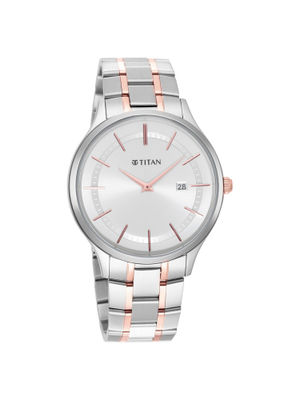 Buy Titan Classique 90142KM01 White Dial Analog watch for Men Online