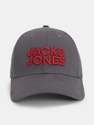 Buy Jack & Jones Dark Grey Embroidered Logo Baseball Cap Online