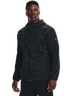 Buy Under Armour Men Rush Hooded Sacket - Black Online