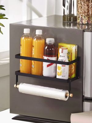 Buy UMAI Magnetic Kitchen Rack Shelf Single Layer with Roll Dispenser ...