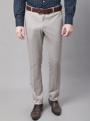 Buy Cantabil Men Fawn Trouser Online