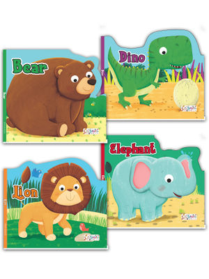 Buy Pegasus Set of 4 Big Animal Shaped Board Books (Bear, Dino ...