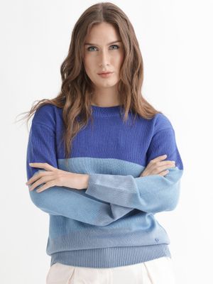 Buy RAREISM Hampshire Blue Printed Sweater Online