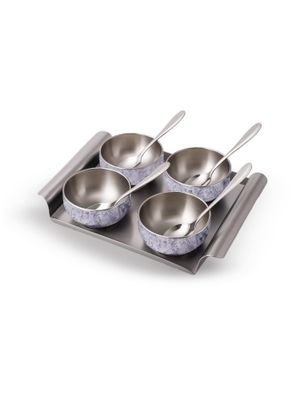 Buy Wonderchef Modena Stainless-Steel 9 Pc Condiment Set Online