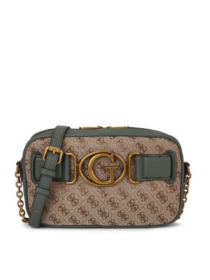 Buy Guess Aviana Camera Bag Latte/Olive Handbags Online