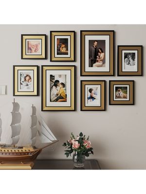 Buy Art Street Set of 8 Zest Wall Photo frame Home office Room Decor ...