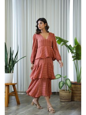 Buy Femme Sequel Hailey Layered Midi Dress Online