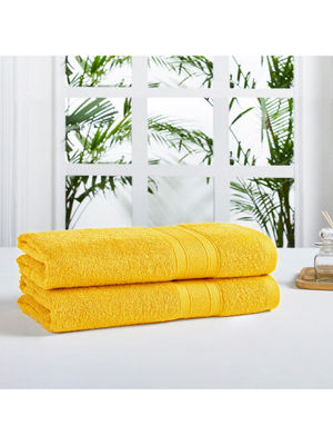 Buy MYTRIDENT Bath Towel Set Cotton 500 Gsm 2 Piece Absorbent Soft and ...