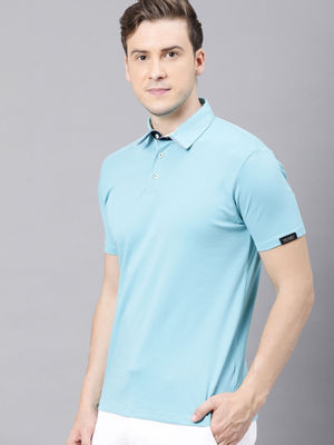 Buy Rare Rabbit Zap Blue Polo T-shirts Online