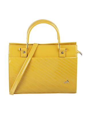 Buy Metro Textured Yellow Satchel Online