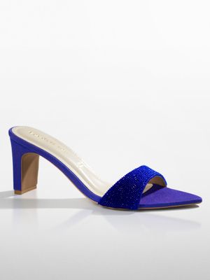 Buy Signature Sole Azure Glint Heels (EURO 35) Online