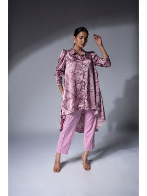 Weaving Cult Co-ord Set : Buy Weaving Cult Pink Abstract Printed ...