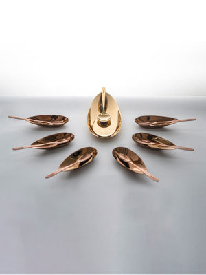 Buy Shaze Stainless Steel The Comet Serving Tray Online