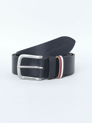 Buy Jack & Jones Black Leather Belt Online