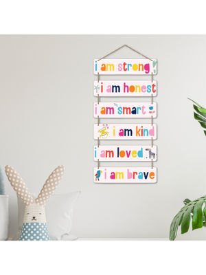 Buy eCraftIndia Kids Affirmations, I Am Smart Kind Strong Honest Brave ...