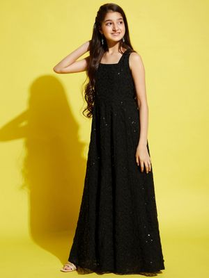 Buy Cherry & Jerry Girls Black Maxi Dress Online
