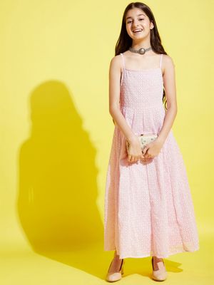 Buy Cherry & Jerry Girls Pink Maxi Dress Online