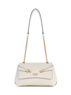 Buy Guess Bone Solid Polyurethane Lorelei Convertible Handbag Online