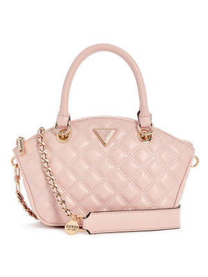 Buy Guess Peony Quilted Polyurethane Giully Mini Satchel Bag Online