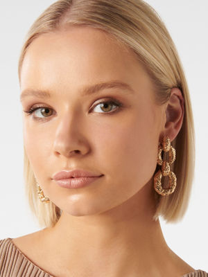 Buy Forever New Signature Tabitha Textured Link Drop Earrings Online