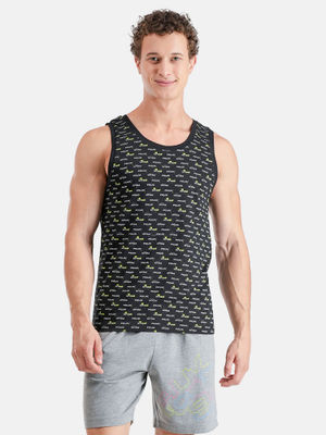 Buy FCUK Play Hackney Men'S Printed Lounge Vest (S) Online