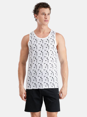 Buy FCUK Play Hackney Men'S Printed Lounge Vest (S) Online