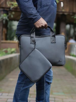 Buy The Clownfish Polyester Unisex 13 Inch Tablet Laptop Bag with Pouch ...