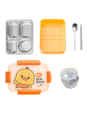 Buy Little Surprise Box Yellow Duck Theme Transparent Lid Double Lock ...