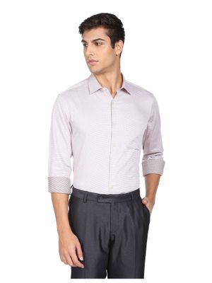 AD By Arvind Formal Shirts : Buy AD By Arvind Men Ivory Geometric ...