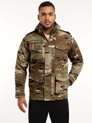Buy MountMiller Men's Camouflage M65 Ripstop Field Hooded Tactical ...