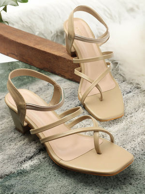 Buy Iconics Womens Beige Color Comfortable Backstrap Sandals Online