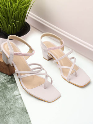 Buy Iconics Womens Lavender Color Comfortable Backstrap Sandals Online