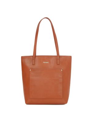Buy Fastrack Tan Spacious Tote Bag for Women Online